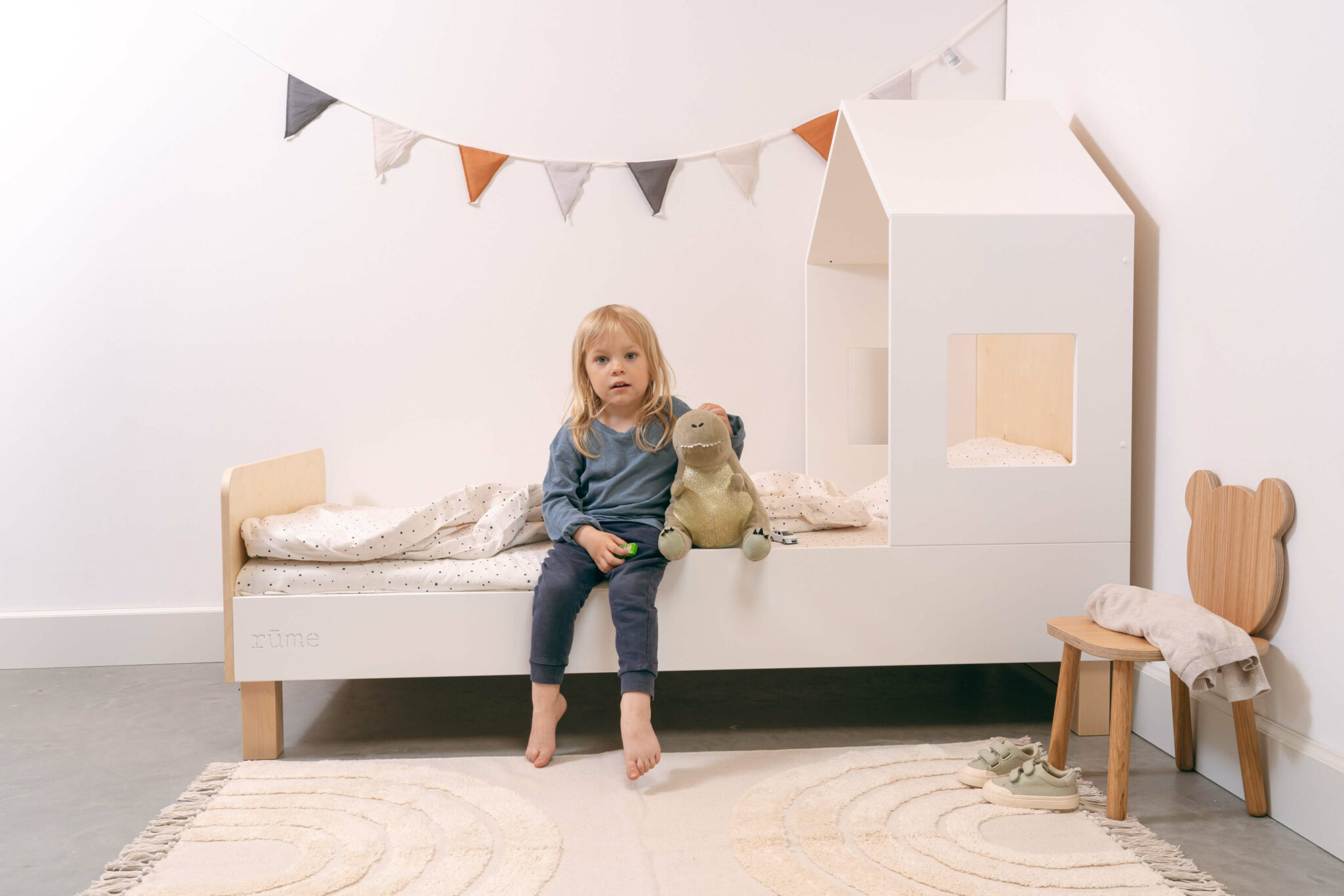 Kids Single Bed - Wooden Bedroom Furniture | Rūme